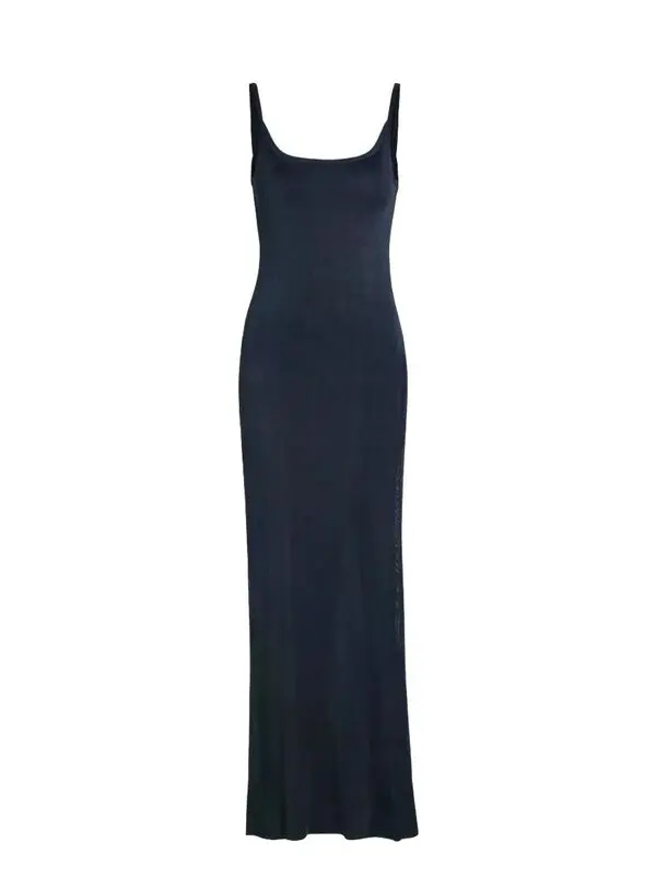 Jacquemus Scoop-neck Knitted Dress - Blue