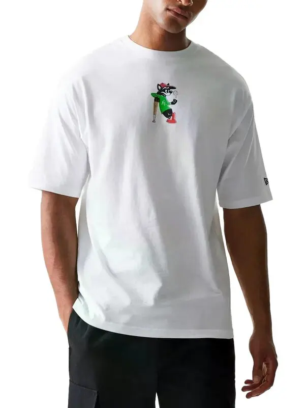 New Era Graphic Print T-shirt - White