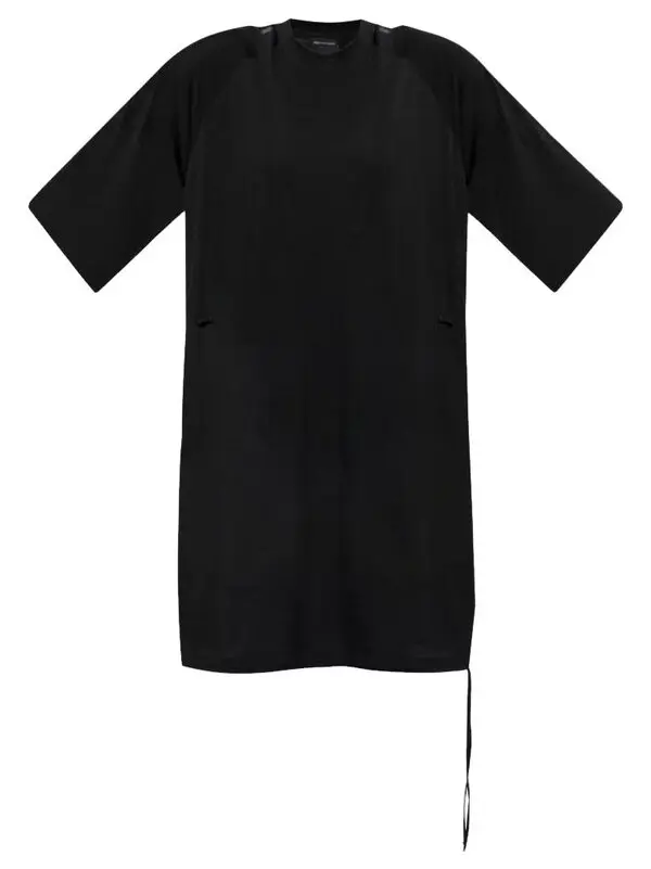 Y3 Stripe Detail Drawstring Midi Dress - Black