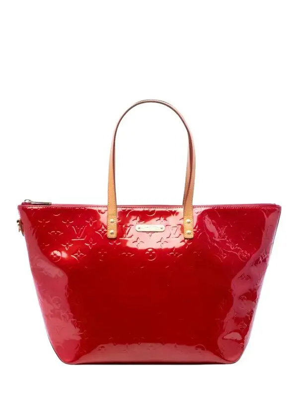LOUIS VUITTON Monogram Vernis Bellevue Gm Tote Bag - Red