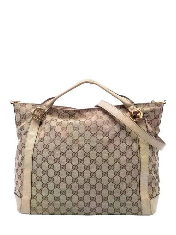 Gucci Gg Canvas Miss Gg Satchel - Neutrals