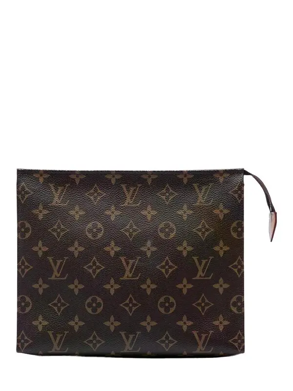 LOUIS VUITTON Monogram Canvas Toiletry Pouch 26 Clutch Bag - Brown