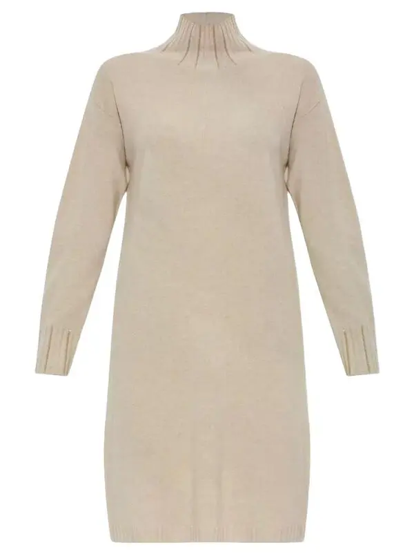 Fabiana Filippi High-neck Midi Dress With Sequin Embellishments - Neutrals