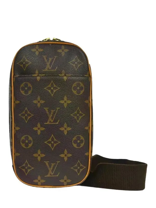 LOUIS VUITTON 2003 Pochette Gange Monogram Belt Bag - Brown