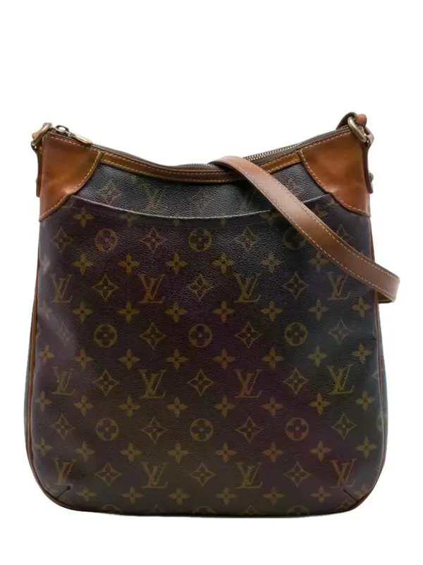 LOUIS VUITTON Monogram Odeon Mm Crossbody Bag - Brown