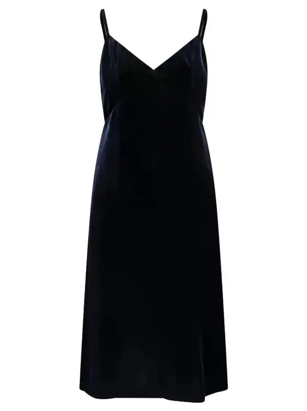 Aspesi Velvet Midi Dress - Blue