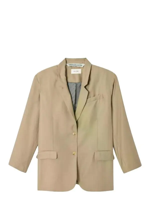 American Vintage Lanow Single-breasted Blazer - Neutrals
