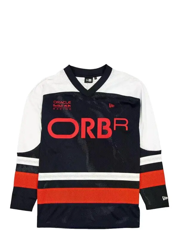 New Era Oracle Red Bull Racing Colour-block Hockey T-shirt - Blue