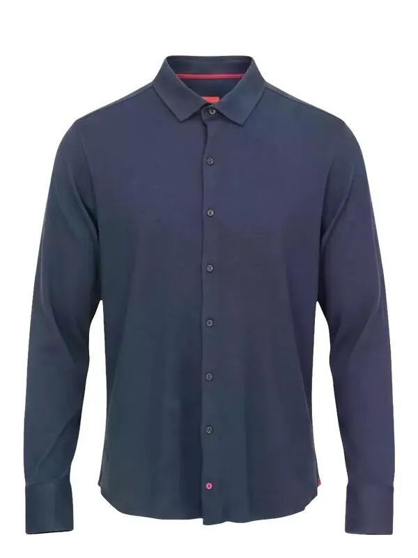 Isaia Long-sleeve Button-down Shirt - Blue
