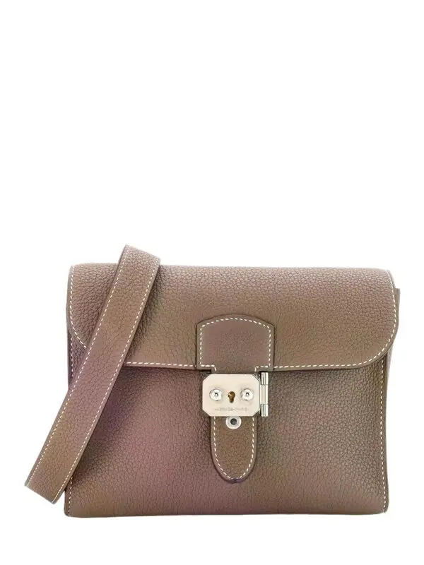 Hermès Sac A Depeches Togo 21 Crossbody Bag - Grey