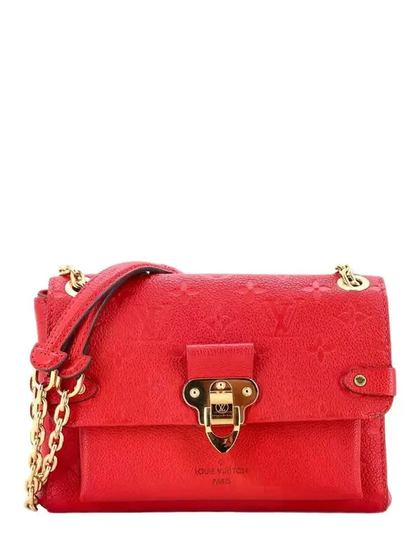 LOUIS VUITTON Vavin Monogram Empreinte Leather Bb Crossbody Bag - Red