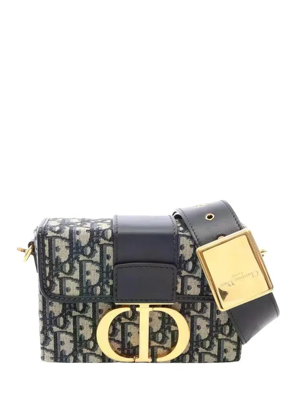 Dior Oblique Canvas 30 Montaigne Box Bag - Blue