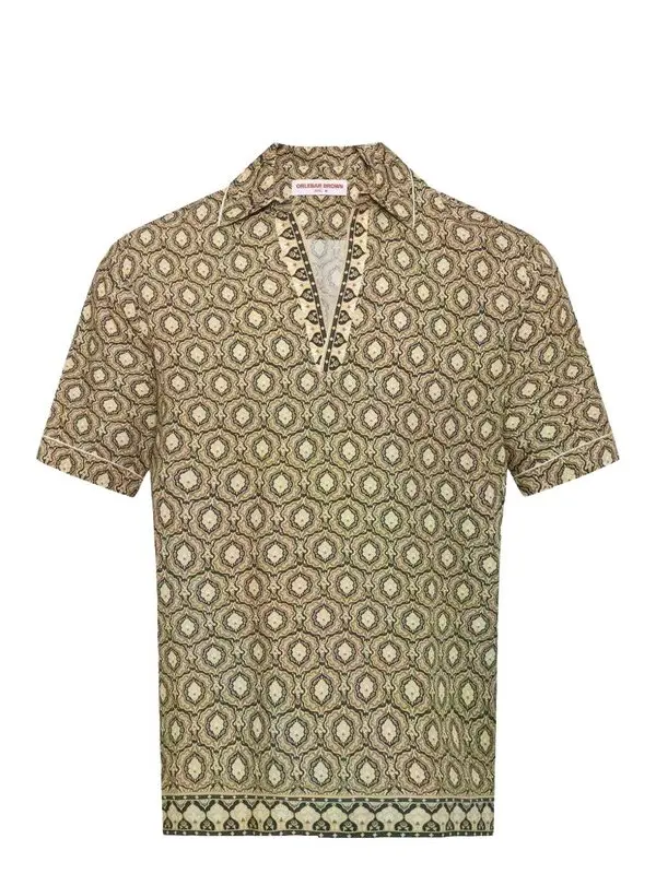 Orlebar Brown Ridley Printed Shirt - Brown