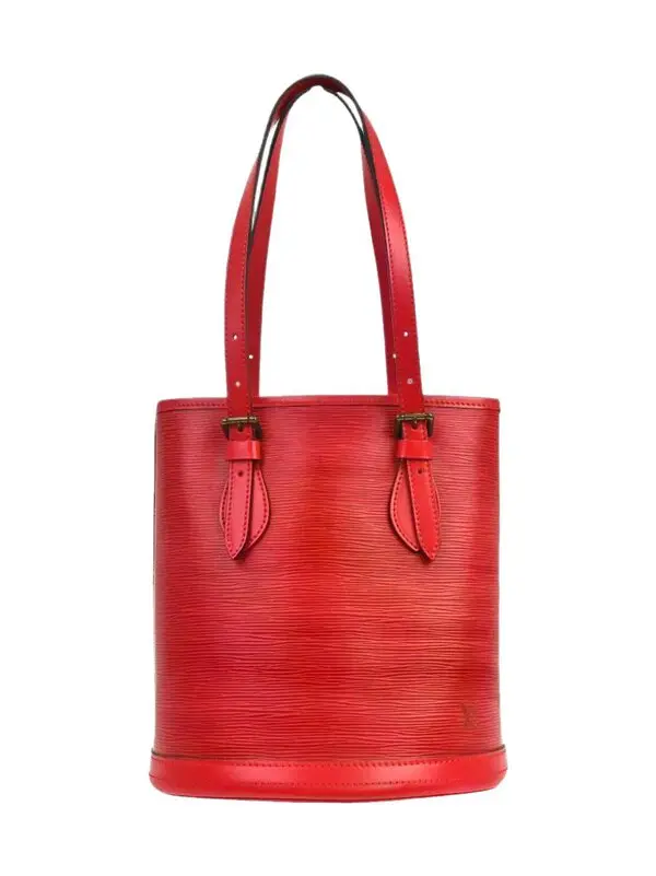 LOUIS VUITTON Epi Leather Bucket Bag - Red