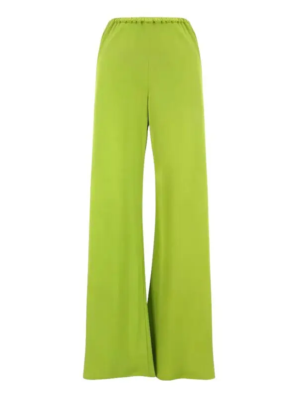 Sablyn Naomi Silk Bias-cut Trousers - Green