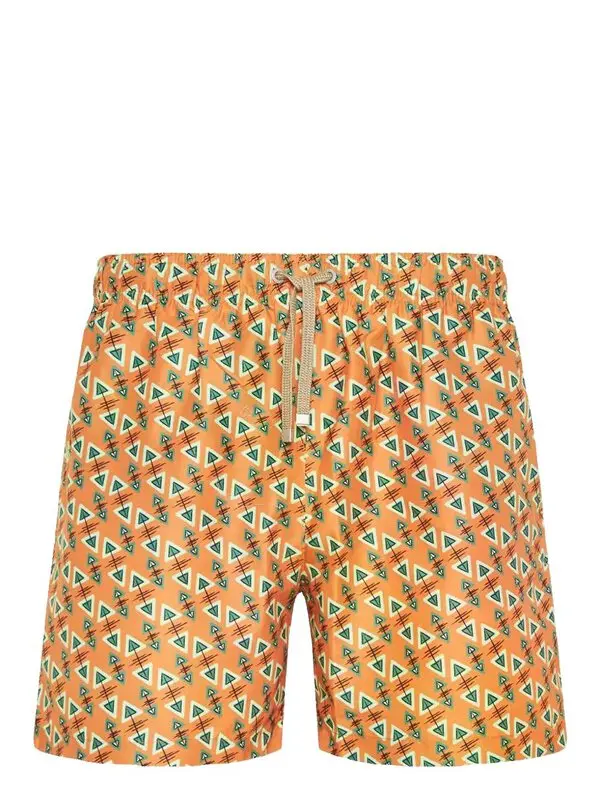BENIBECA Geometric Print Swim Shorts - Orange
