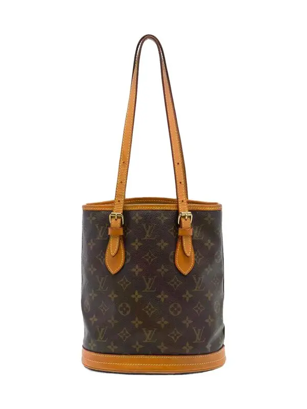 LOUIS VUITTON Monogram Petit Bucket Bag - Brown