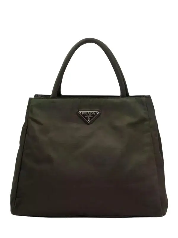 Prada Tessuto Tote Bag - Brown