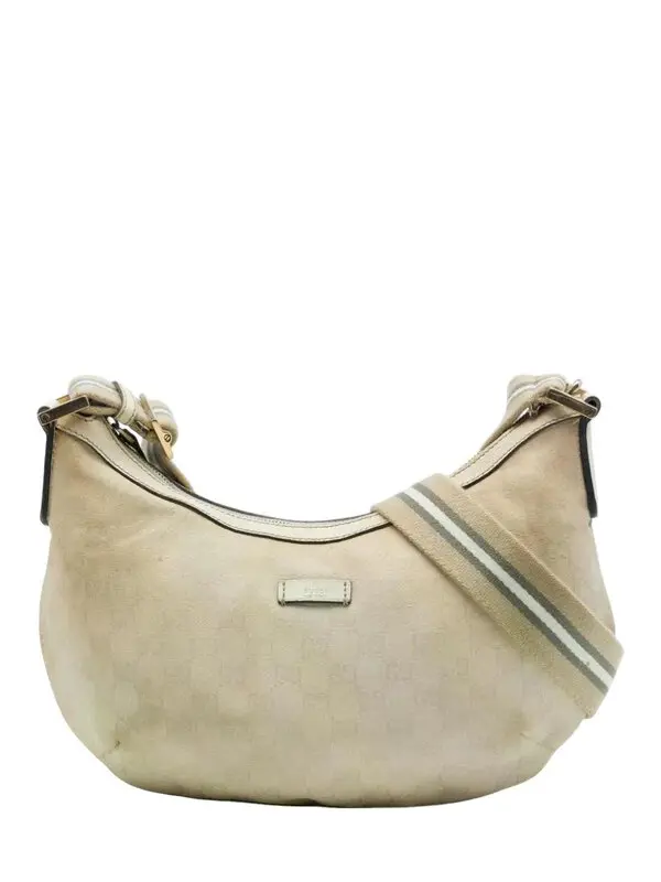Gucci Gg Canvas Web Crossbody Bag - Neutrals