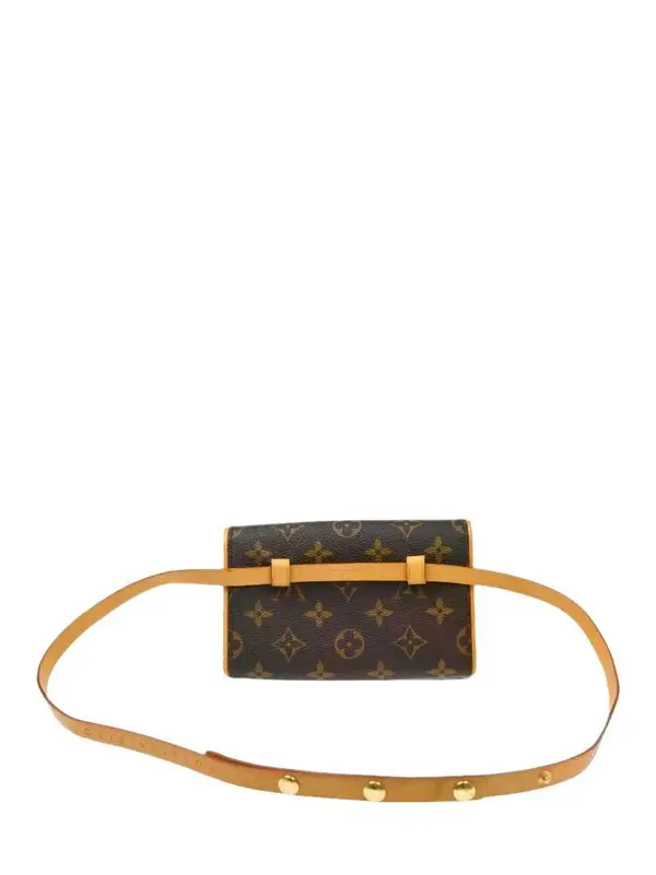 LOUIS VUITTON 2005 Pochette Florentine Monogram Canvas Belt Bag - Brown