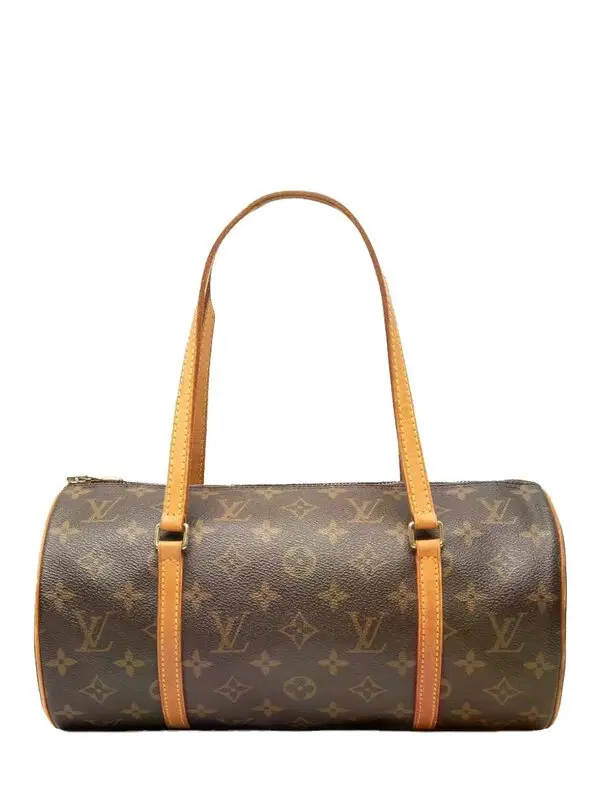 LOUIS VUITTON Monogram Papillon 30 Handbag - Brown
