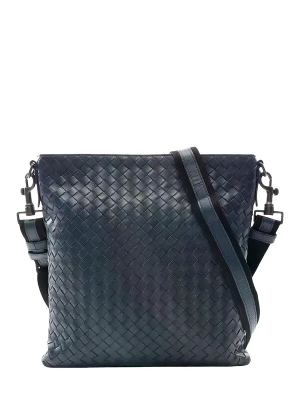 Bottega Veneta Nappa Intrecciato Vn Crossbody Bag - Blue