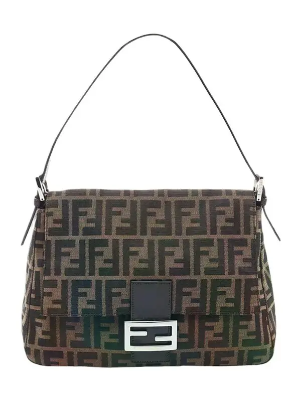 Fendi Zucca Canvas Mamma Forever Shoulder Bag - Brown