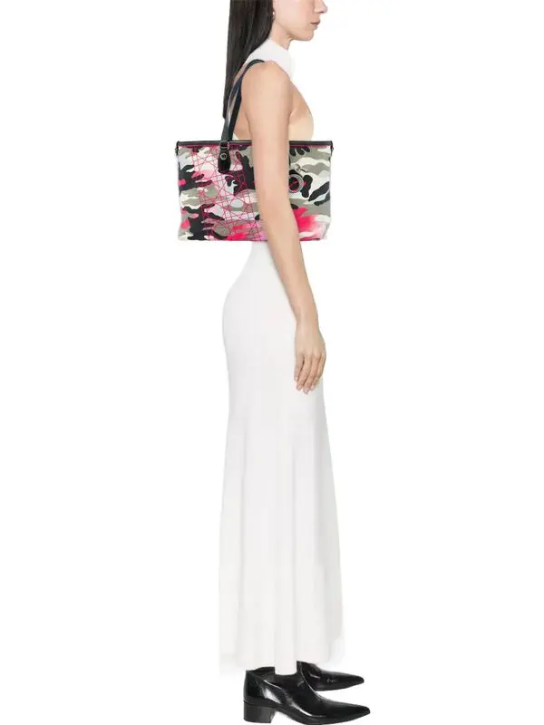 Dior Medium Canvas Camouflage Tote Bag - Grey