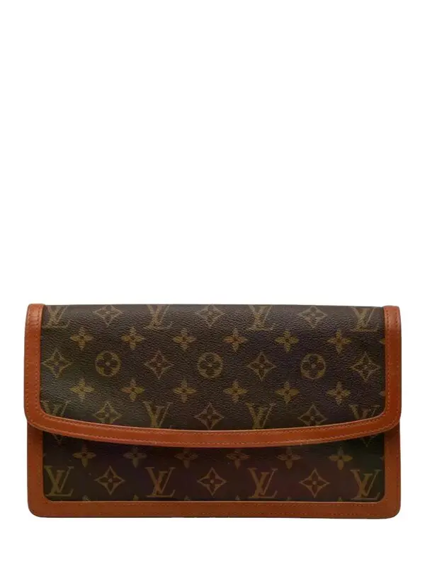 LOUIS VUITTON Monogram Pochette Dame Gm Clutch Bag - Brown