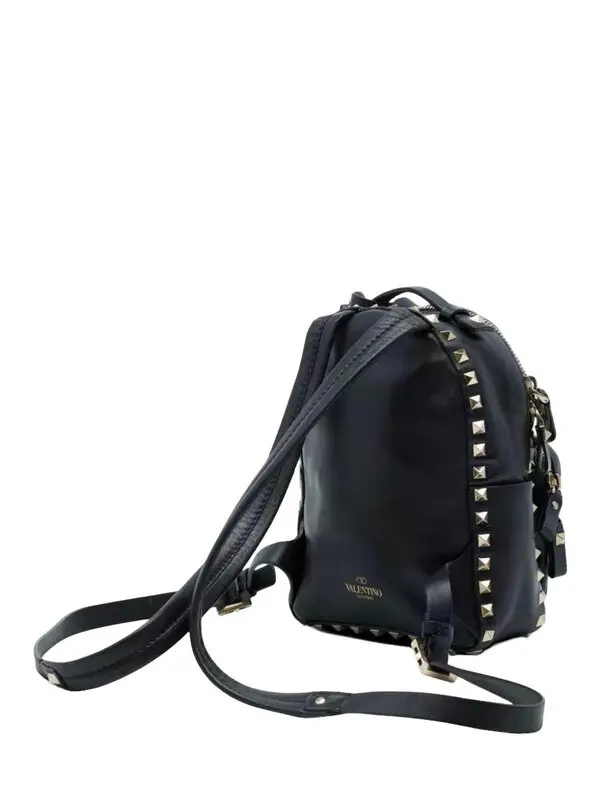 Valentino Garavani Leather Rockstud Backpack - Black
