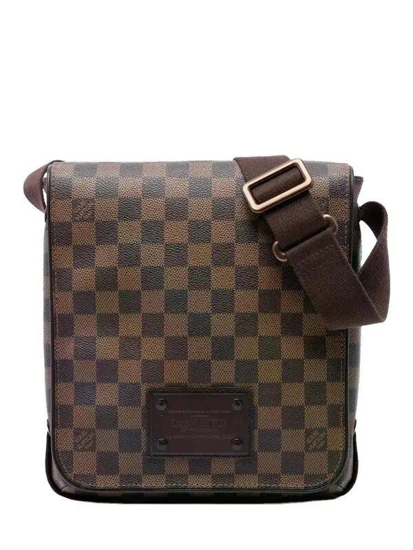 LOUIS VUITTON Damier Ebene Brooklyn Pm Crossbody Bag - Brown