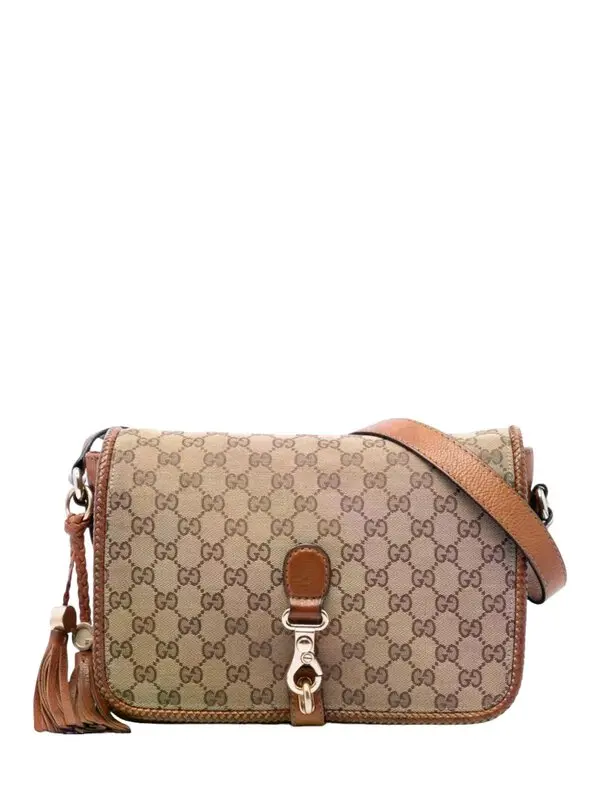 Gucci Gg Canvas Marrakech Crossbody Bag - Neutrals