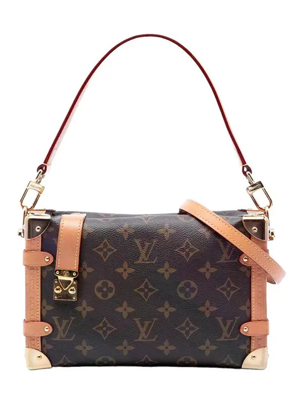 LOUIS VUITTON Monogram Side Trunk Mm Satchel - Brown