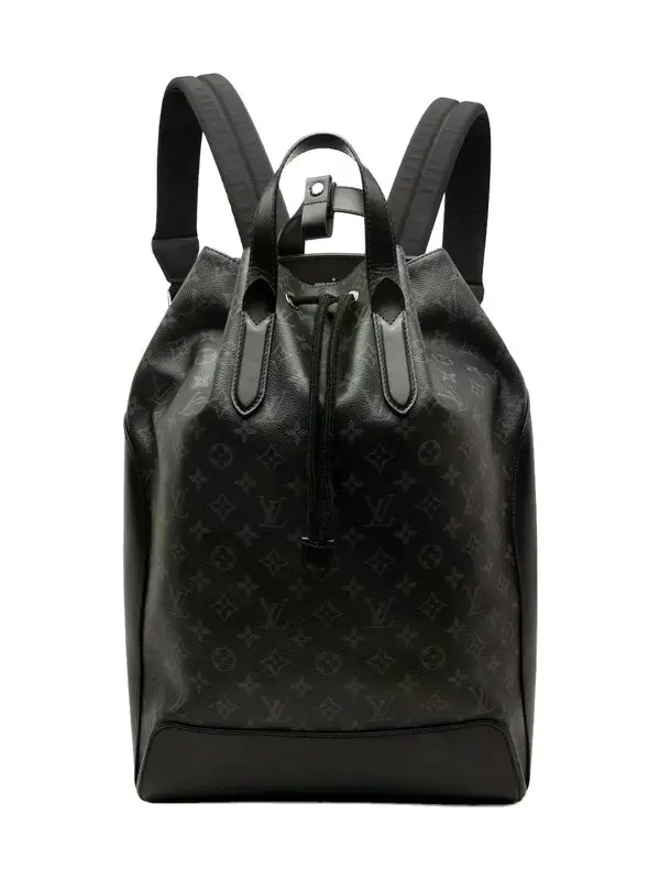 LOUIS VUITTON Monogram Eclipse Explorer Backpack - Black