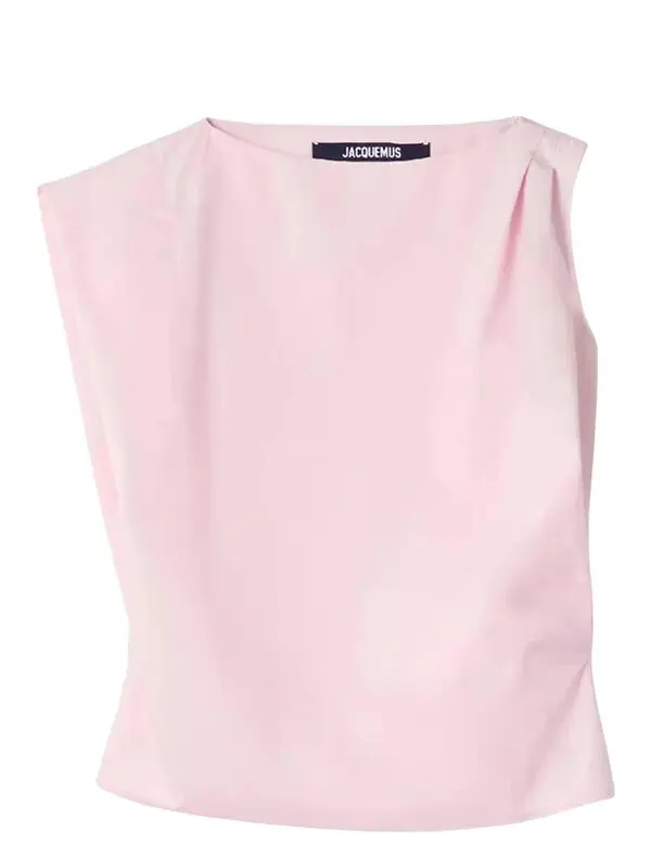 Jacquemus Drap Asymmetric Top - Pink