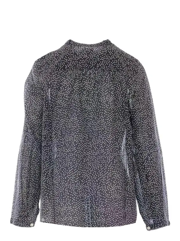 MARANT ETOILE Polka-dot Cotton Blouse - Black