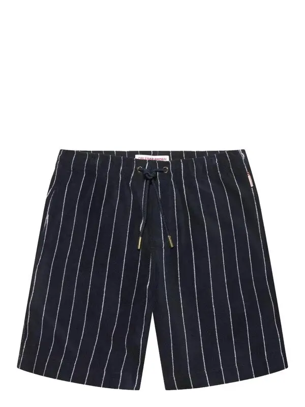 Orlebar Brown Trevone Striped Towelling Shorts - Blue