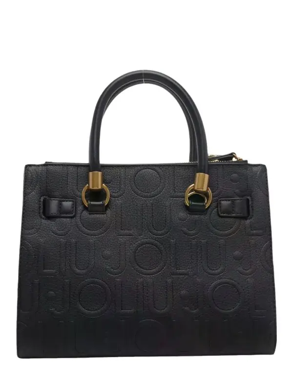 Liu Jo Logo Embossed Tote Bag - Black