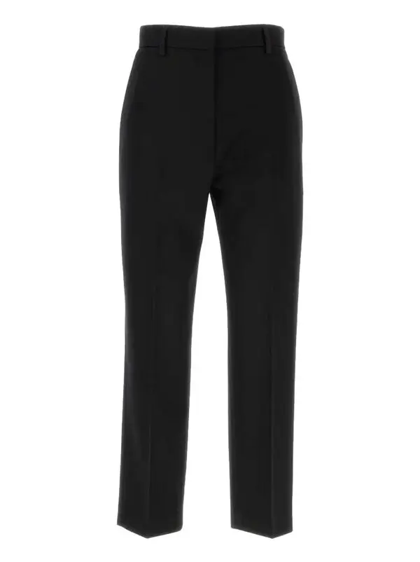 LANVIN Straight-leg Wool Trousers - Black