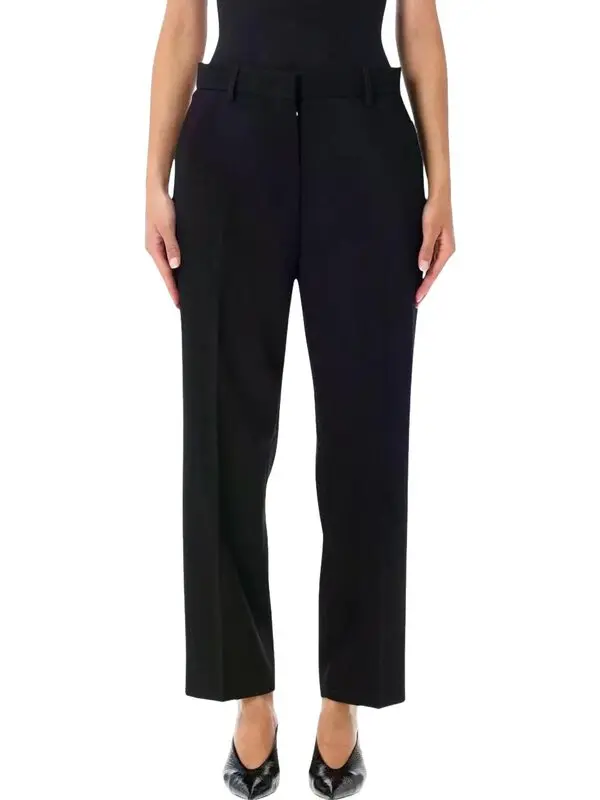 LANVIN Straight-leg Wool Trousers - Black