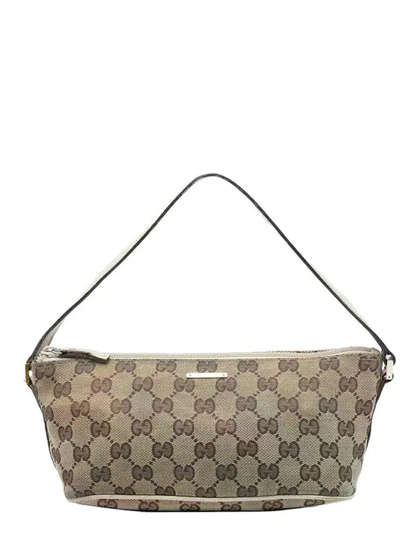 Gucci Gg Canvas Boat Shoulder Bag - Neutrals