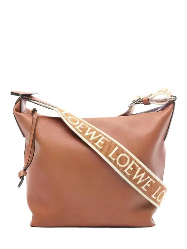 Loewe Small Leather Cubi Crossbody Bag - Brown