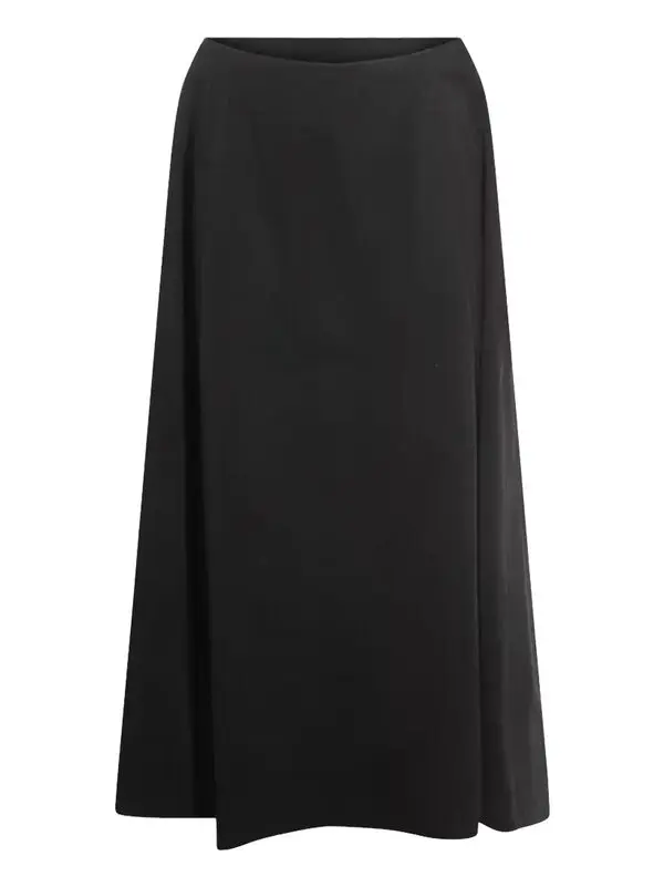 Balenciaga A-line Zip Fastening Cotton Skirt - Black
