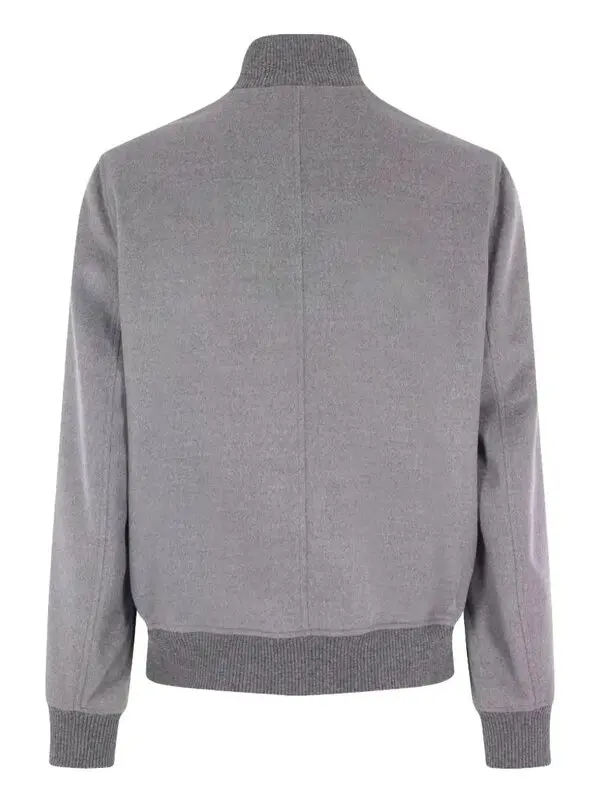 Brunello Cucinelli Wool Button-up Jacket - Grey