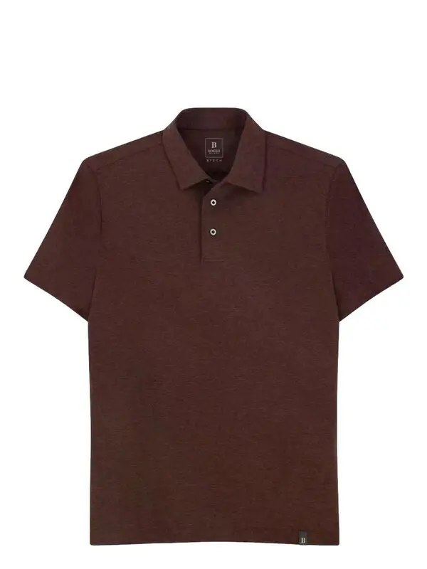 Boggi Milano Polo In Piqué Cotton Blend B Tech - Red
