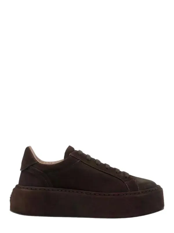 Casadei Platform Suede Sneakers - Brown