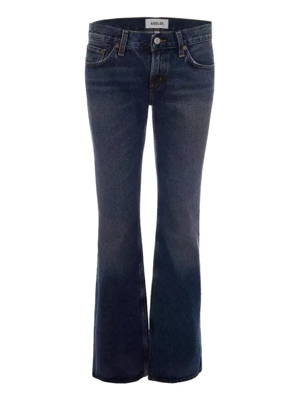 AGOLDE Faded Effect Flared Leg Jeans - Blue
