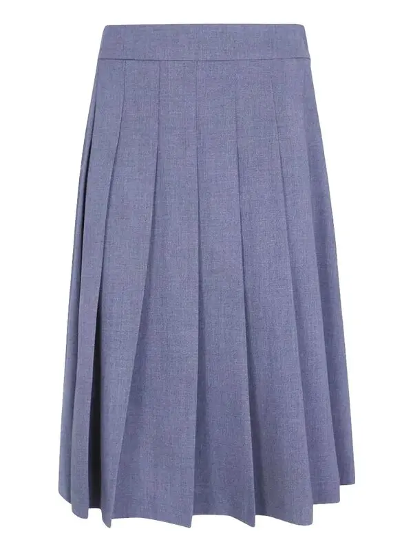 DRHOPE Pleated Midi Skirt - Grey