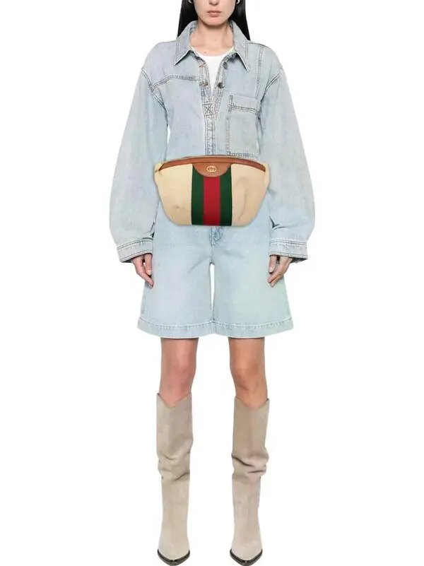 Gucci Canvas Web Belt Bag - Neutrals