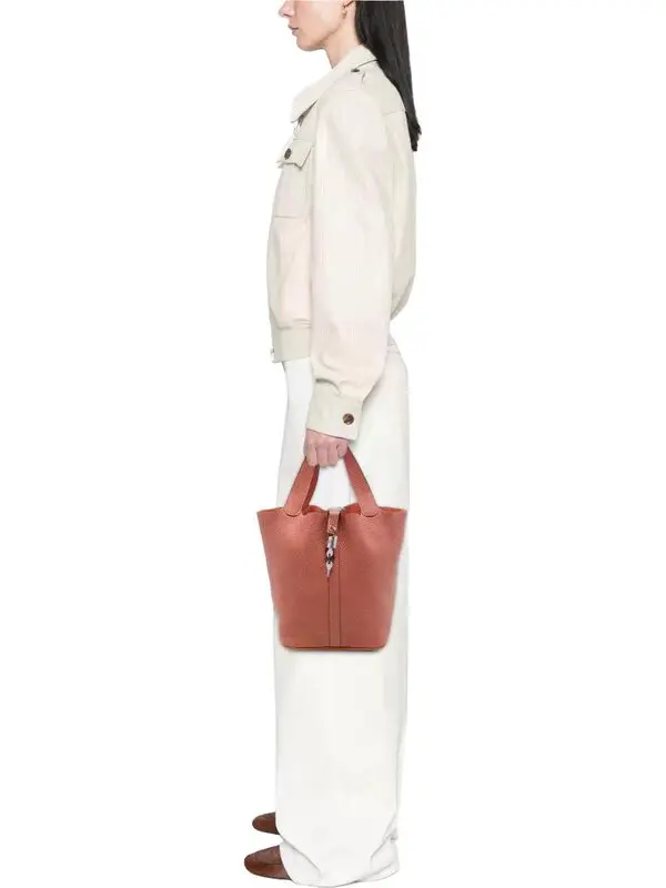 Hermès Clemence Picotin Lock 26 Handbag - Orange